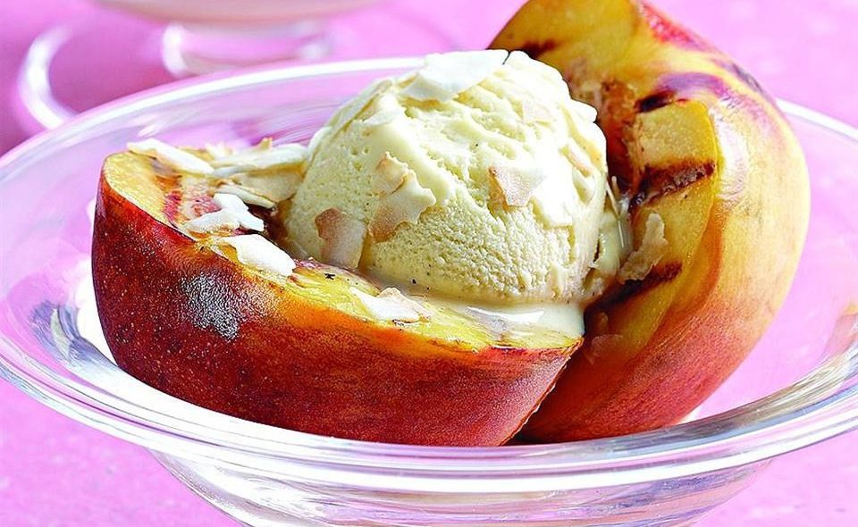 Grilled Peach Sundaes